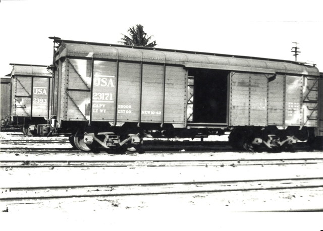 US Army export-style boxcars