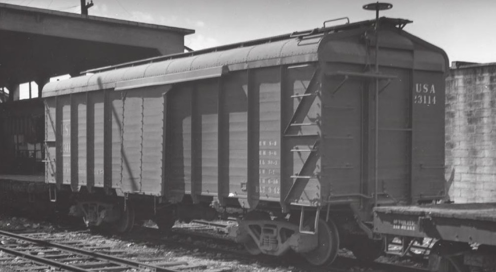 US Army export-style boxcars